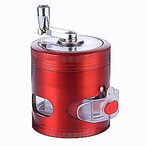 Spice Grinder with Handle - Red,2.5 Inch