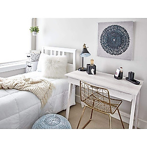 iDesign Cade Canister Bathroom Storage Jar with Lid for Bathroom, Vanity, Desk, Countertop, 3.14" x 3.14" x 5.09", Matte Black (Pack of 2)