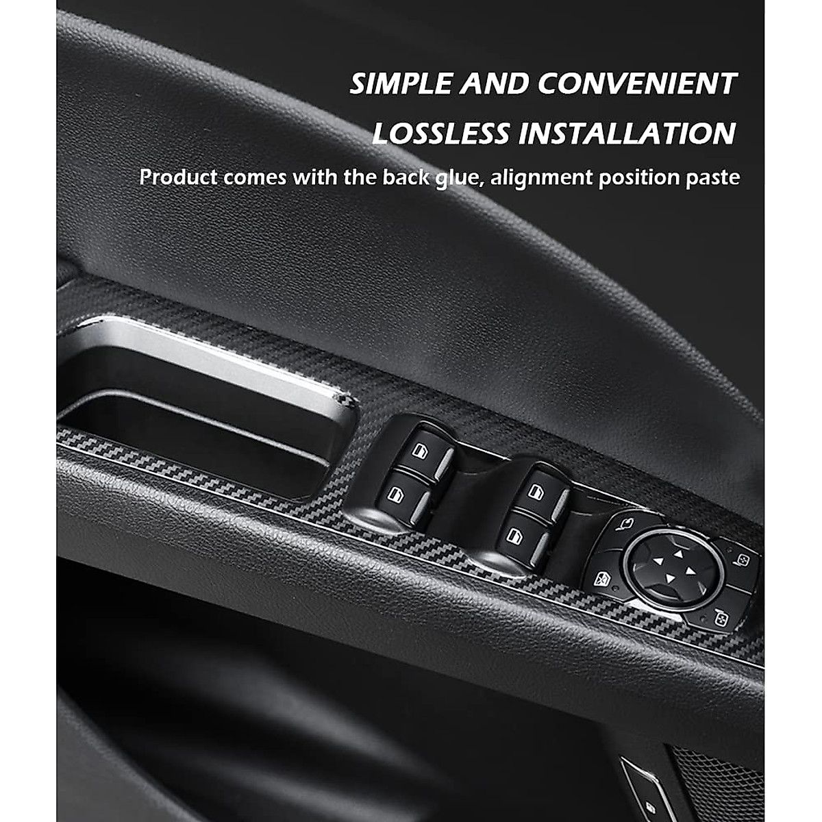 3D Stereo Black Carbon Fiber Vinyl Wrap,157.5"x11.8" Waterproof & Wrinkle Resistant Car Wrap with Scraper Tool for Cool Car Decorations,Suitable for Cars Trucks SUVs Motorcycles