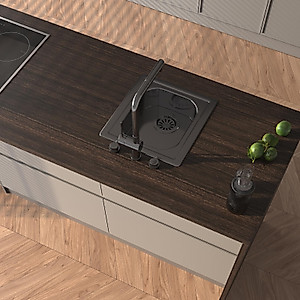 VEELIKE 15.7''x118'' Dark Wood Wallpaper Peel and Stick Removable Waterproof Wood Grain Contact Paper Self Adhesive Decorative Wood Vinyl Wrap for Cabinets Countertops Furniture Shelves Drawer Liners