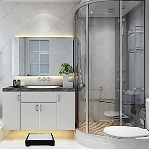 Half Step Stool, Heavy Duty Step Platform with Non-Slip Surface 440 Lbs Load Capacity, Mobility Step Stools for Adults & Elderly Seniors Indoor and Outdoor Use, Medium Size