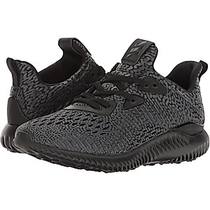 adidas Boy's Alphabounce AMS j Running Shoe, Black/Utility Black/White, 6 M US Big Kid