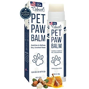 Dog Paw Pad Balm – Natural Pet Paw Balm Stick for Dry, Itchy, Cracked Irritated Skin – Paw Protector Moisturizes & Soothes Paws, Nose, Elbows – Lick Safe Itchy Skin Relief for Dogs, Cats, Made in USA