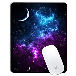SHALYSONG Mouse pad Personalized Design Galaxy Computer Mousepad, Washable Non-Slip Rubber Mousepad 9.5 X 7.9 inch