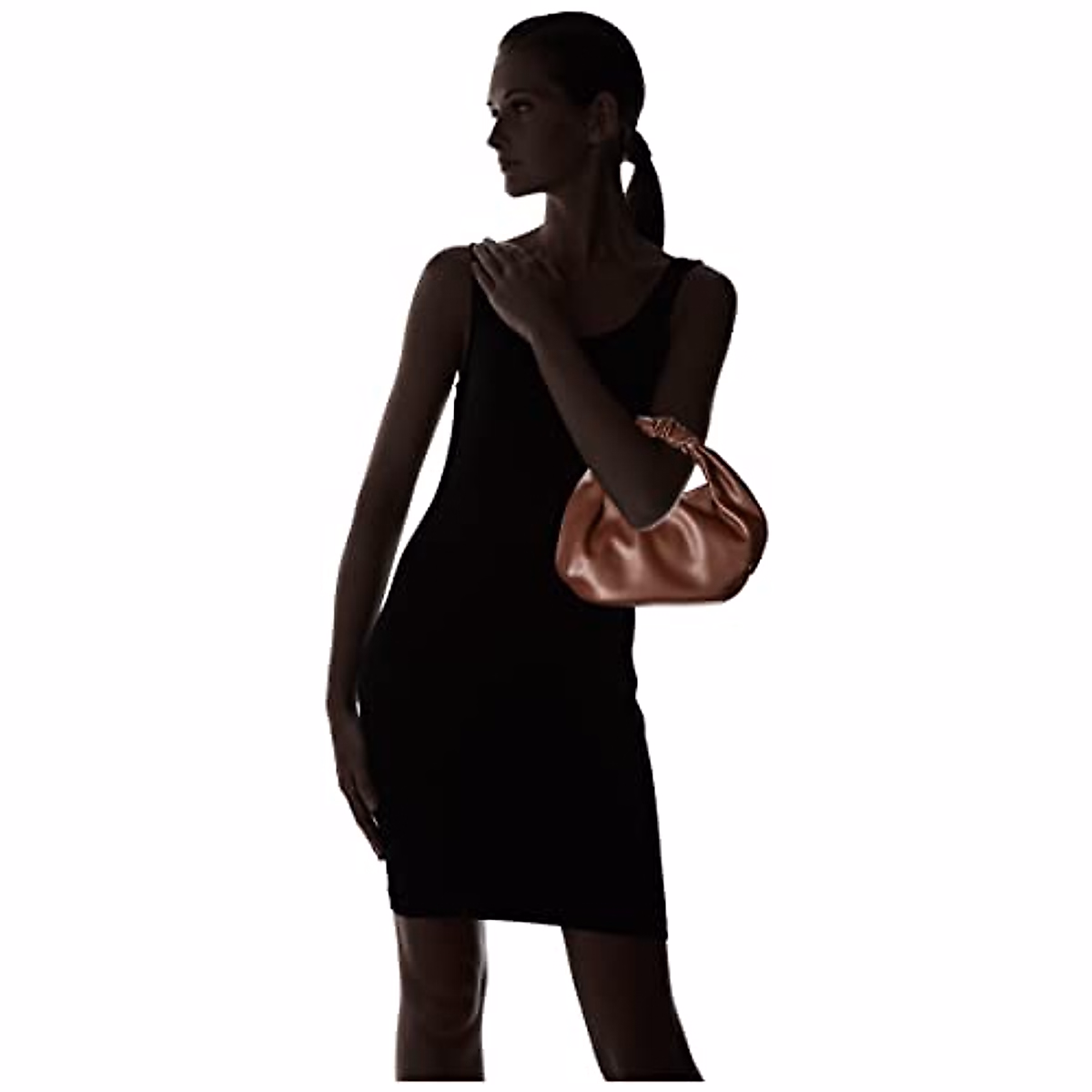 The Drop Women's Addison Soft Volume Top Handle Bag, Chocolate, One Size