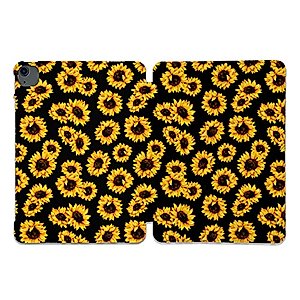 Cute Sunflowers Flower Pattern case Compatible with All Generations iPad Air Pro Mini 5 6 11 inch 12.9 10.9 10.2 9.7 7.9 Plastic Fabric Cover Slim Smart Stand SN524 (8.3" Mini 6th gen)