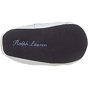 Polo Ralph Lauren Kids Unisex-Baby Bal Harbour Repeat Crib Shoe, Navy, 2 M US Infant