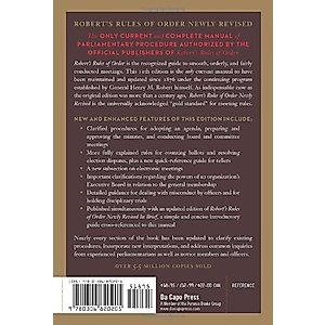 Robert's Rules of Order Newly Revised