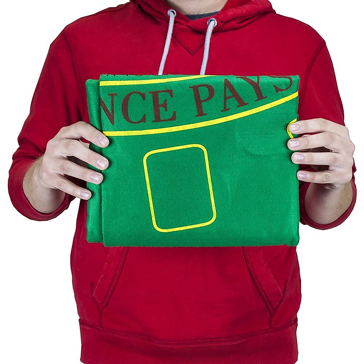 Brybelly Casino Night 2-in-1 Blackjack and Roulette Table Felt Only- Green Felt Double Sided Casino Tabletop Gaming Mat- 72" x 36" - Perfect for Casino Game Night