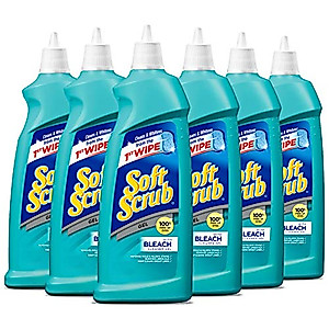 Soft Scrub Gel with Bleach Cleaner, 28.6 Ounces (Pack of 6)