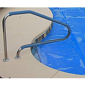 Rail Runners Blue In-ground Swimming Pool Ladder & Handrail Cover | 8-Ft-by-1.9-Inches Diameter Piece | Slip Resistant Grip | Keeps Railings Cool in The Sun | Durable Nylon Material