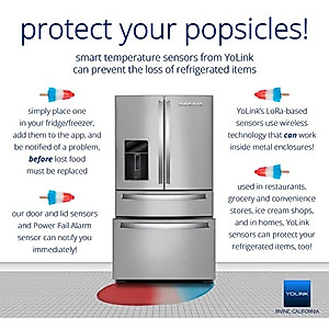 YoLink Smart Outdoor Temperature & Humidity Sensor, Hygrometer, Thermometer, 1000' Long Range, 2 Years Battery Life, Emails, Text/SMS, App Alerts, Alexa, IFTTT Integration. Hub Required!