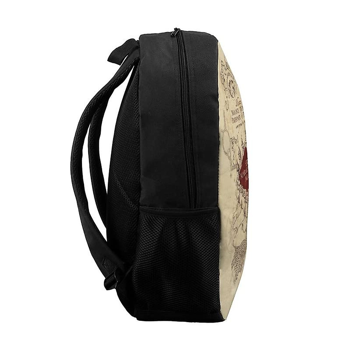 Map Simple Backpack Lightweight Cartoon Printed Bags Travel Computer Backpacks