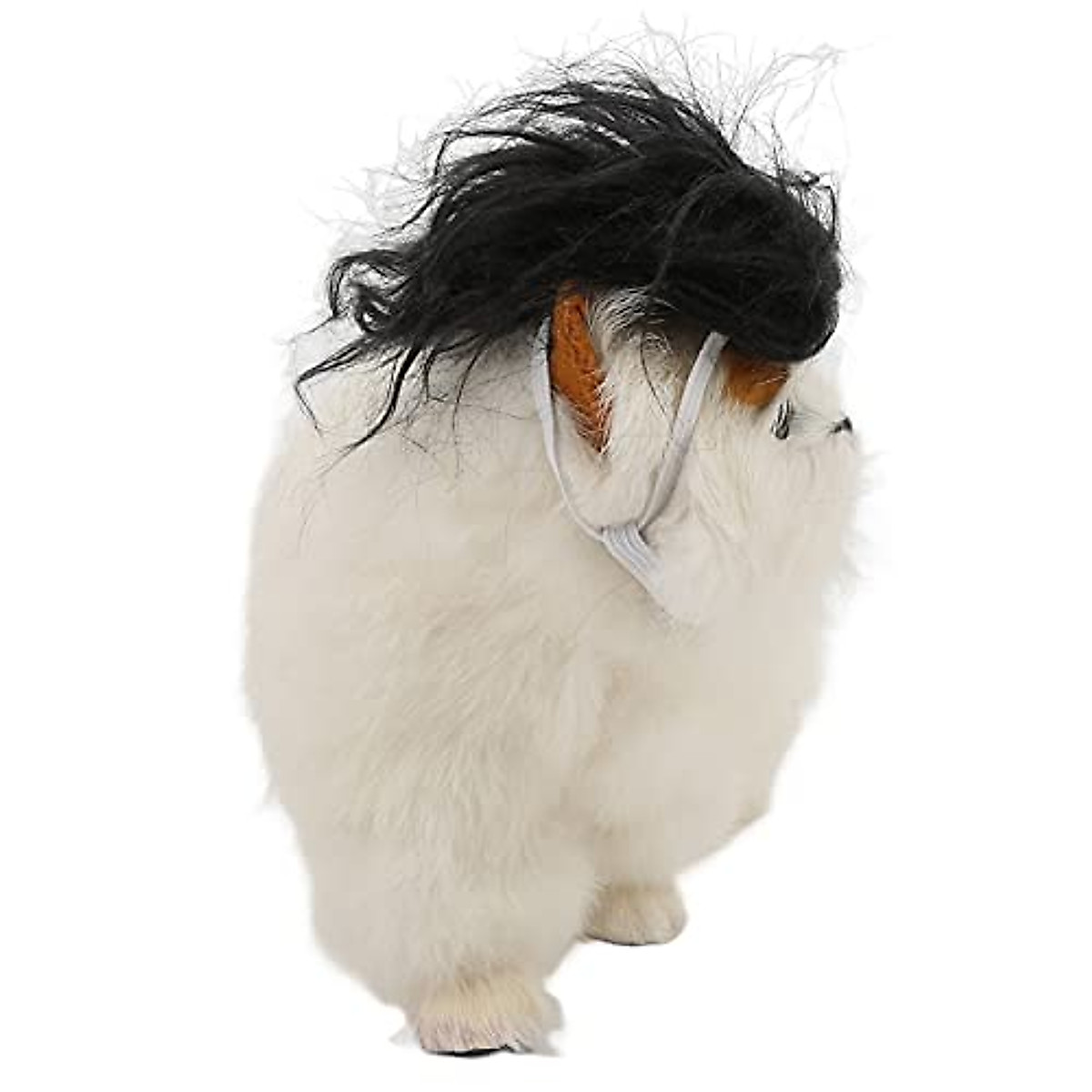 Hztyyier Dog Wigs Pet WigsDog Wig Pet Costume for Dogs and Cats for Halloween Christmas, Parties, Festivals(Black) Cat Supplies
