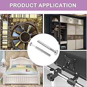 MroMax 10pcs M6-1 x 100mm Flat Head Machine Screws, Extra Long Phillips Head Bolts, Carbon Steel Screw Half Thread, Metric, Replacement Screws for Double Bed Furniture TV Rack Wall Hanging