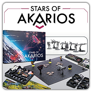 Stars of Akarios Strategy Campaign Board Game, Science Fiction Board Games for Adults & Kids, Epic Legacy Adventure, Cooperative Games (Ages 13+) 1-4 Players