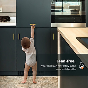 Ravinte Gold Cabinet Handles 30 Pack 5 Inch Brushed Gold Kitchen Cabinet Pulls 3 Inch Hole Center Brushed Brass Drawer Pulls Kitchen Hardware for Cabinet Drawer and Cupboard