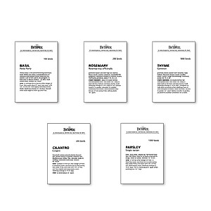 Burpee Windowsill Herb Collection Seeds 5 packets of seed.