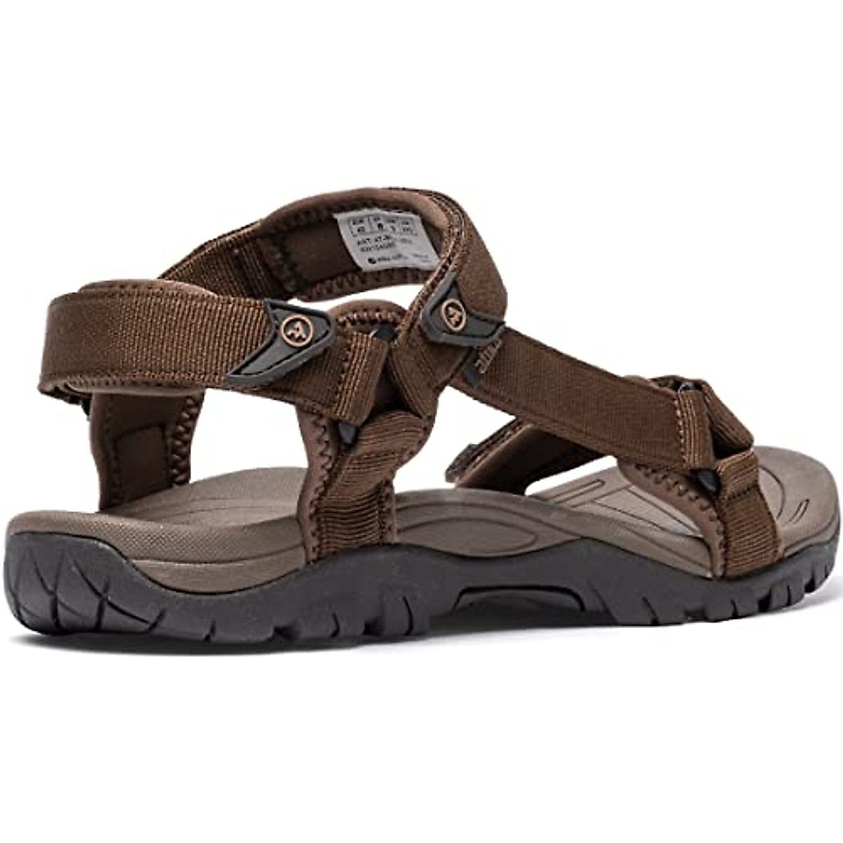 atika Men's Outdoor Hiking Sandals, Open Toe Arch Support Strap Water Sandals, Lightweight Athletic Trail Sport Sandals, Maya 2 Brown, 11