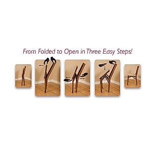 Meco STAKMORE True Mission Folding Chair Fruitwood Finish, Set of 2
