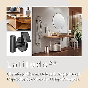 Gatco 4245MX Latitude II, Robe Hook, Matte Black, 2.25"