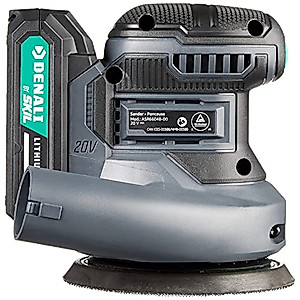 Amazon Brand - Denali by SKIL 20V Cordless Sander Kit with 2.0Ah Lithium Battery and 2.4A Charger