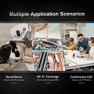 MokerLink 5 Port Gigabit POE Switch, with 4 POE+ Ports 1000Mbps, 78W IEEE802.3af/at, Unmanaged Plug and Play, Sturdy Metal Fanless