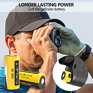 Dimbeit CR2 3V Lithium Battery 1000mAh, 3 Volt Range Finder Battery, Long Lasting Power, 6 Pack High Performance cr2 Battery with 10 Years Shelf Life for Rangefinder, Flashlight, Alarm Systems, Mini55