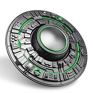 Cool Spaceship Fidget Spinners Metal, UFO Model Finger Hand Spinner, Stress Desk Fidget Toys Gift for Kids & Adults, Luminous Night Effects, Exclusive Desk Spinning Top Prizes