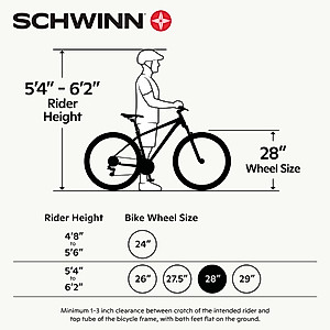 Schwinn GTX 1.0 Comfort Adult Hybrid Bike for Men and Women, Dual Sport Bicycle, 700c Wheels, 17.5-Inch Step-Through Aluminum Frame, 21-Speed Twist Shifters, Alloy Linear Pull Brake, Black