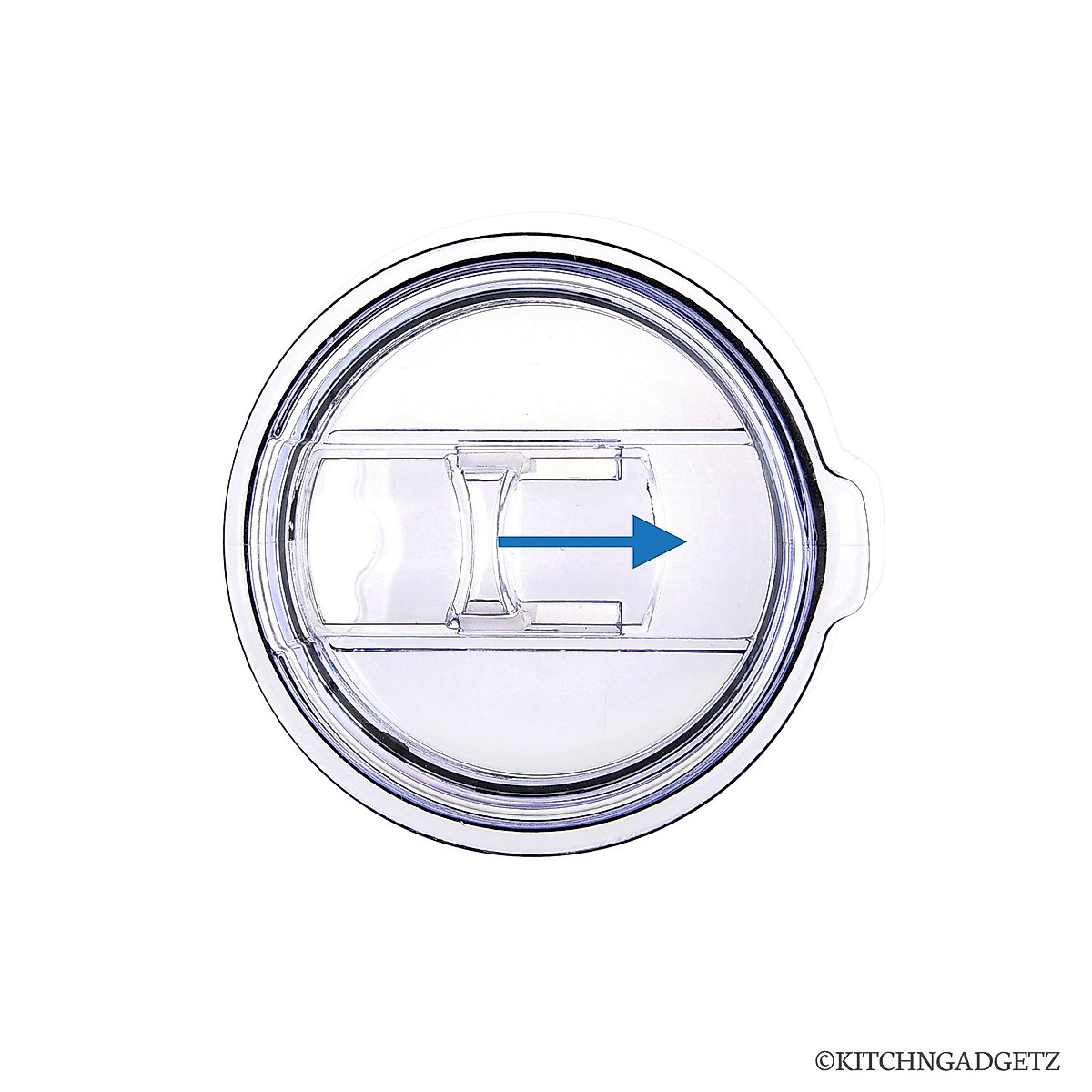 Slide Lid for Yeti Rambler Tumbler 30 oz - 2 pack - Splash Proof - Allows You to Drink from Your Yeti Cup Without Removing the Lid - Ideal for Straws - Perfect Replacement