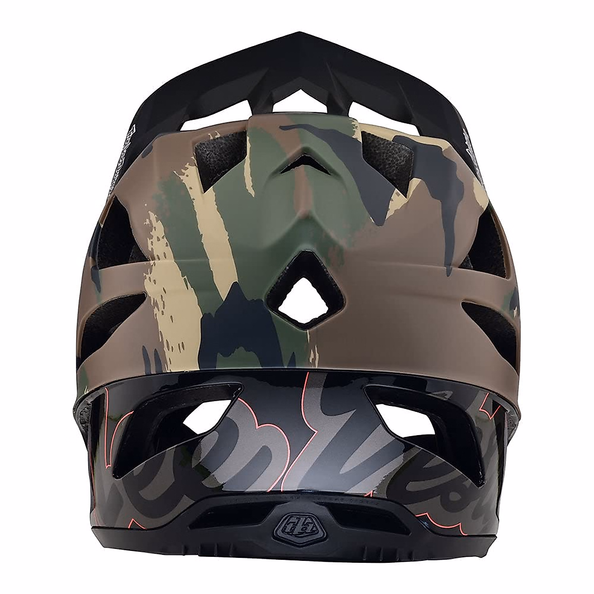 Troy Lee Designs Stage Signature Camo Full Face Bicycle Helmet for Max Ventilation Lightweight MIPS EPP EPS Racing Downhill DH BMX MTB - Adult Men Women (Army Green, XS/SM)