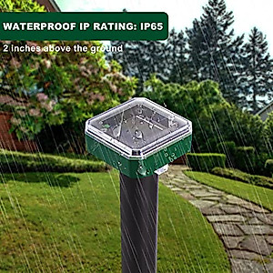 kaforto 6 Pack Solar Mole Repellent, Ultrasonic Animal Repeller, Outdoor Waterproof Rodent Groundhog Vole Chaser for Yard & Farm & Garden & Lawn