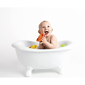 BLUE PANDA 12 Pack Bath Toy Boats, Bathtub Plastic Kids Tugboats for Ages 3 and Up, Multicolored