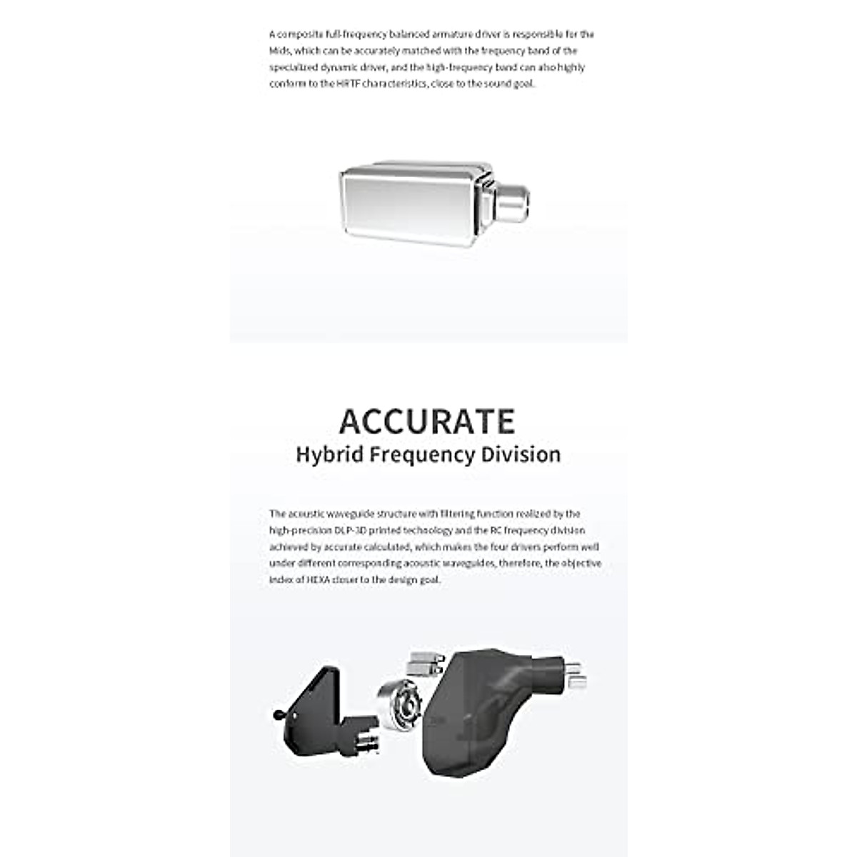 Fanmusic Truthear Hexa 1DD+3BA Hybird Earphones with 0.78 2Pin Cable Earbuds