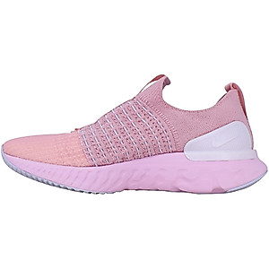 Nike Women's React Phantom Run Fk 2 Shoes, Pink Glaze/Mtlc Summit/White, 6
