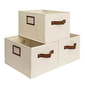 StorageWorks Decorative Storage Bins for Shelves