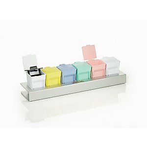 SIMPORT EasyDip Kit,with 6 Ass.Staining Jars&and One Rack Qty(1) - SIM