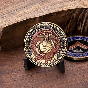 Marine Corps E2 Challenge Coin! USMC PFC Rank Military Coin. Private First Class Challenge Coin! Designed by Marines for Marines - Officially Licensed Product!