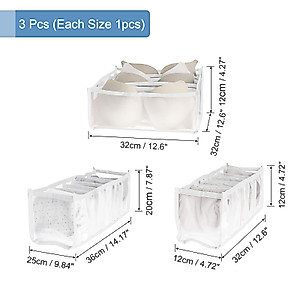 uxcell Jeans Organizer for Closet, 7 Grids/11Grids Wardrobe Clothes Organizer Storage Box for Jeans, Sweater, T-Shirt, Underwear, White