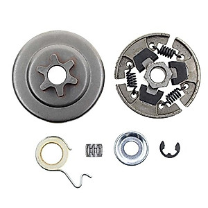 Carbhub Sprocket Clutch 3/8" for Stihl 017 018 021 023 025 MS170 MS180 MS210 MS230 MS250 Chainsaw with Washer E-Clip Kit Replace 1123 640 2003, 1123 640 2073