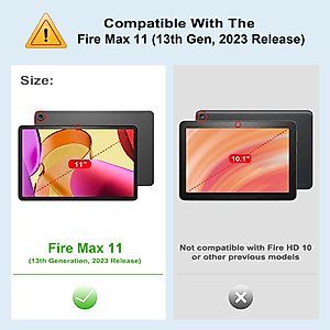 COOWPS for Amazon Fire Max 11 Tablet Case (13th Generation, 2023 Release) 11" - Slim Folding Stand Cover for Fire Max 11 Tablet with Auto Wake/Sleep, Hand Strap and Stylus Pen Holder, Mandala Flower