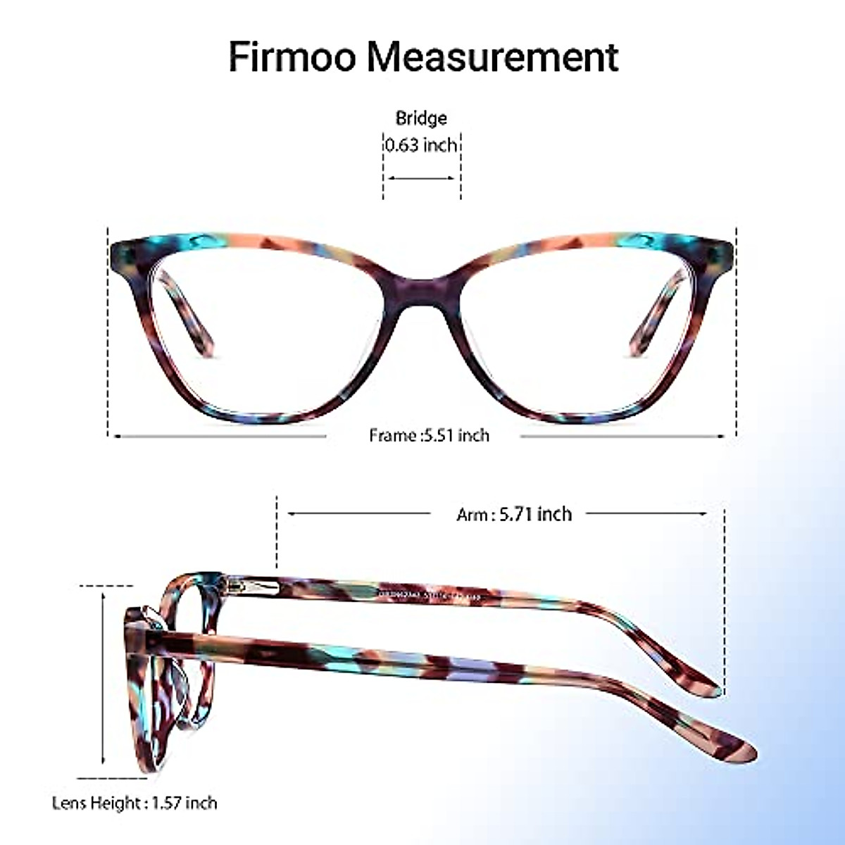 Firmoo Blue Light Blocking Glasses Vintage Cat Eye Computer Reading Eyeglasses with Magnification(Pattern, 1.50)