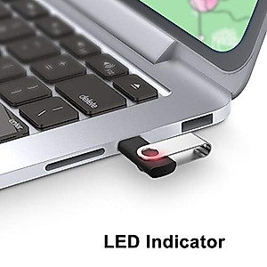 20 Pack Bulk 8GB USB Flash Drive, MONGERY USB 2.0 Memory Stick Swivel Thumb Drives Jump Drive for PC Laptop Computer (20Pack, 8GB)