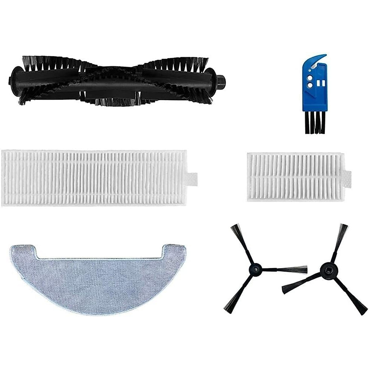 Side Brushes Water Tank Air Filters Mop Accessory Kit Compatible with 360 P7 Robot Vacuum