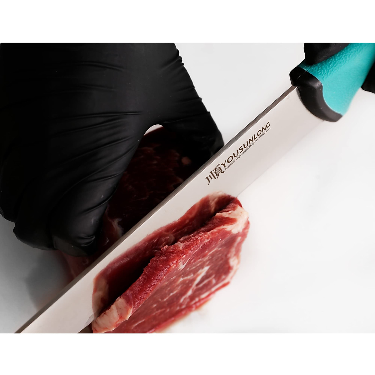 YOUSUNLONG Butcher Knife - Chef's knife 8"(203mm) -Premium High-carbon molybdenum steel blade - Butchery meat processing knife - Ergonomic & non-slip handle