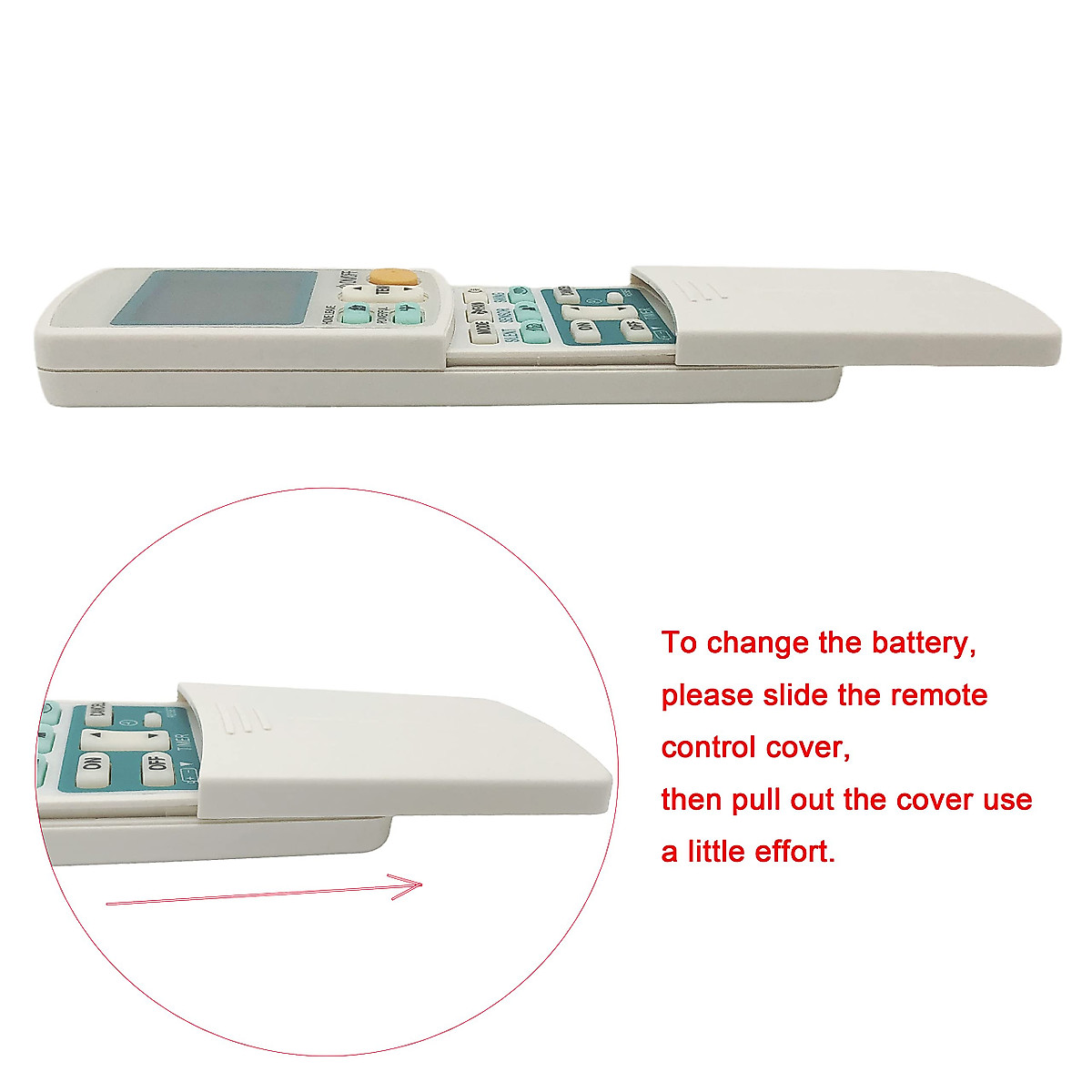 Souldershop Replacement Compatible for Daikin Air Conditioner AC Universal Remote for Most Models Like ARC433A1 ARC433B70 ARC433A46 and More (Only Display in Celsius, Can't Change to Fahrenheit)