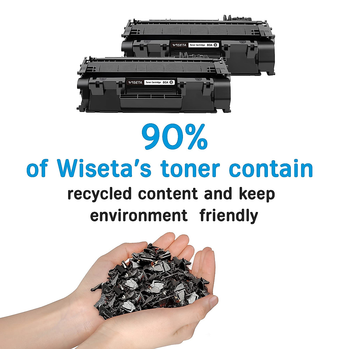 80A CF280A 2 Pack Compatible Toner Cartridge Replacement for HP 80A Toner Cartridge | Works with HP Laserjet Pro 400 M401 Series, Pro 400 MFP M425 Series | CF280A, Black