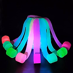 8 Rolls in 4 Colors Neon Party Streamers, 8 Pieces 82 feet Crepe Paper Streamets Stremmer Aqua Party Decorations, Party Supplies for Bachelorette Wedding Birthday Baby Shower Graduation Bridal Shower