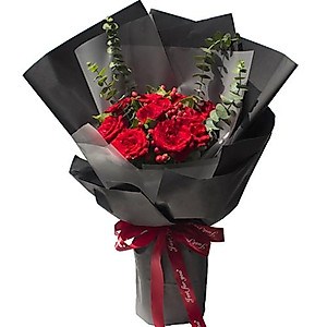 Matte Flower Wrapping Paper Multi Colors Waterproof Flower Wrap Roll Thick Gift Floral Bouquet Packaging Paper Florist Supplies for Birthday Mother’ s Day Christmas Wedding Valentine's Day 20 Sheets